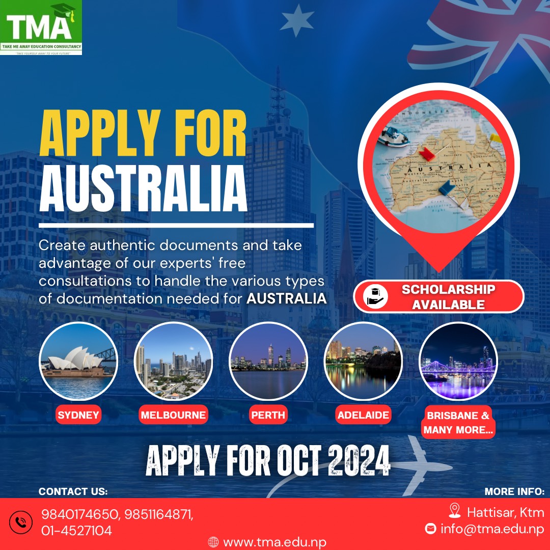STUDY IN AUSTRALIA WITH SCHOLARSHIP | APPLY FOR OCTOBER 2024 | TMA ...