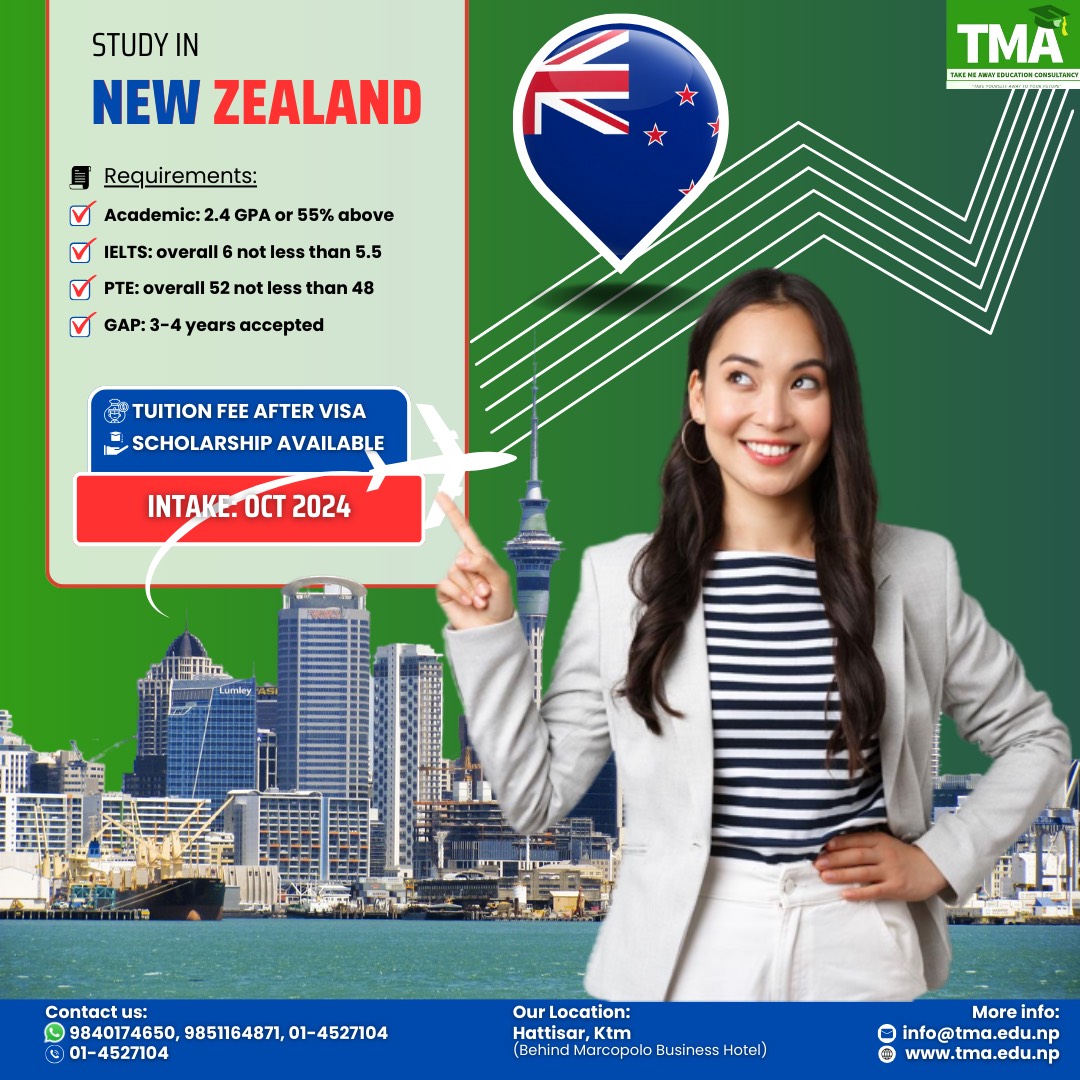 STUDY IN NEW ZEALAND | TUITION FEE AFTER VISA | TMA CONSULTANCY - TMA ...
