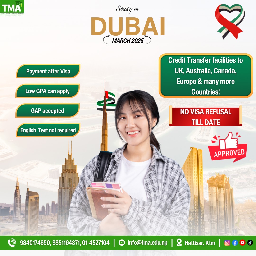 DUBAI: THE LAND OF DREAMS | STUDY IN DUBA FOR 2025 | TMA CONSULTANCY ...