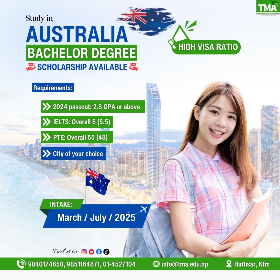 PURSUE A BACHELOR DEGREE IN AUSTRALIA | STUDY IN AUSTRALIA | TMA CONSULTANCY - TMA Education ...